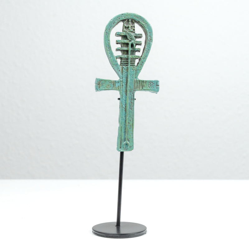 Egyptian Ankh Sculpture with Djed Pillar “Symbol of Immortality” – The ...