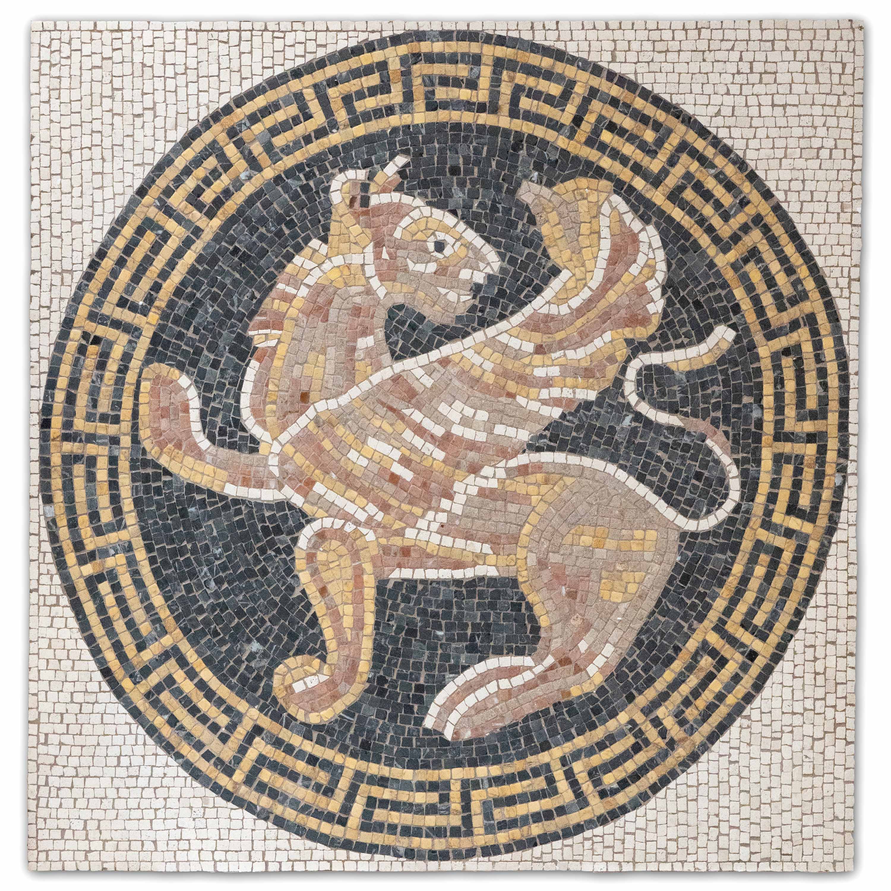 Winged Lion Mosaic marble stone handmade Roman custom personalized ...