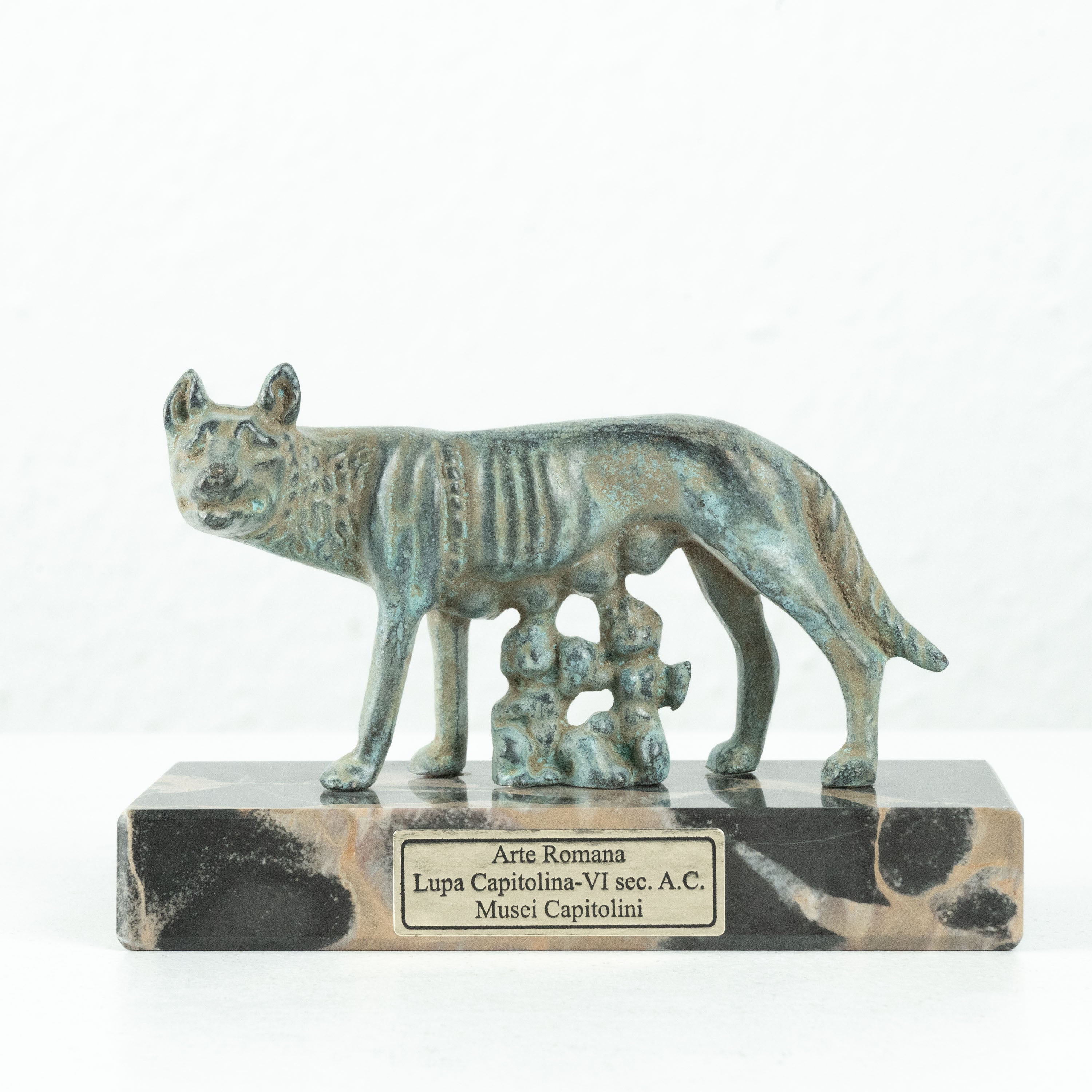 Capitoline Rome Wolf Statue (Romulus and Remus with She-Wolf) bronze ...