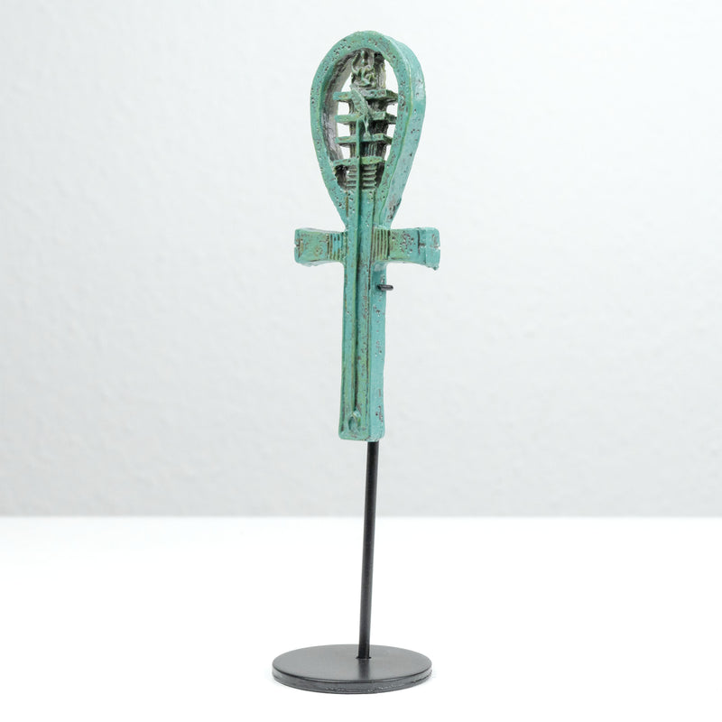 Egyptian Ankh Sculpture with Djed Pillar “Symbol of Immortality” – The ...