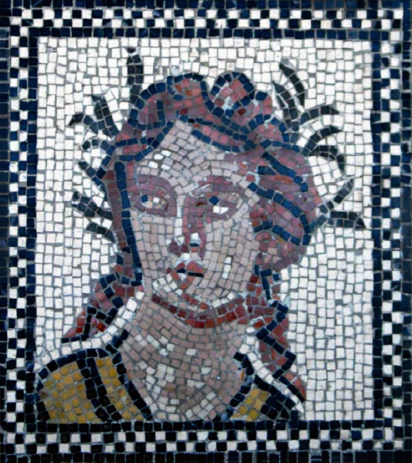 Goddess of Spring Mosaic marble stone handmade Roman custom – The ...
