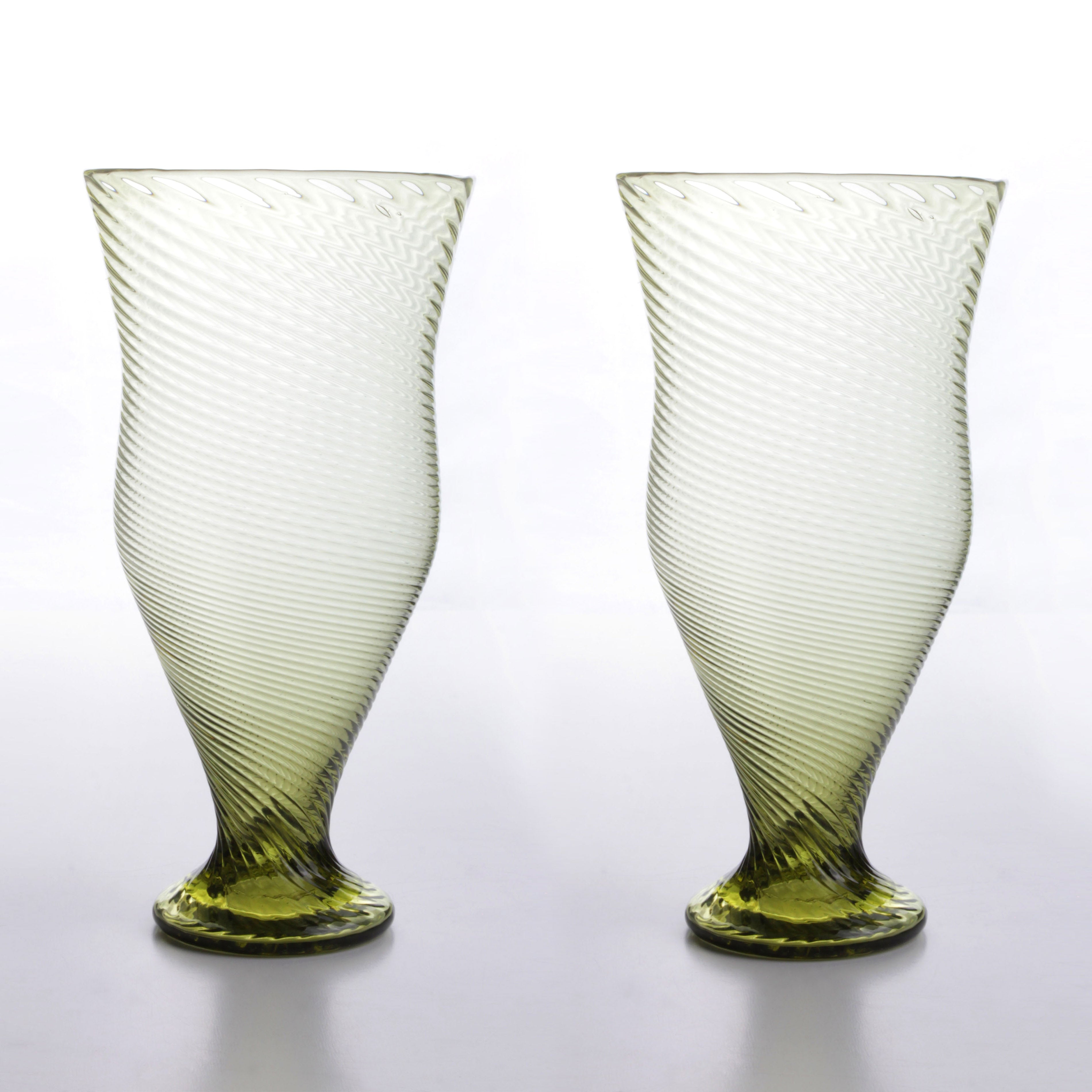 Roman Glass Cup with Linear Reliefs (Large) in Pair handmade blown ...