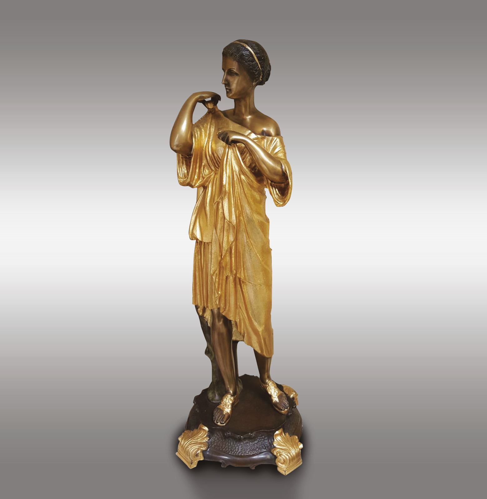 Dressing Venus Bronze Statue metal sculpture original art expensive ...