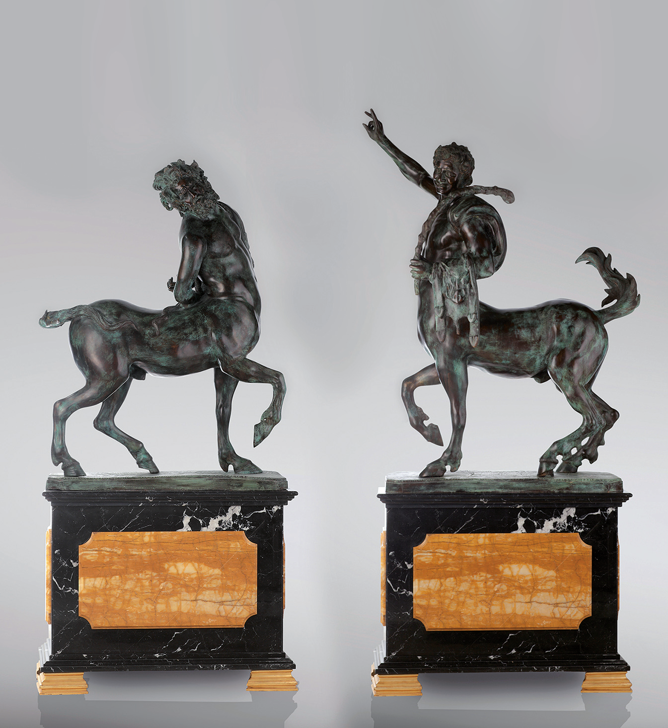 The Furietti Centaurs Pair - Life-Size Bronze Statues metal sculpture ...
