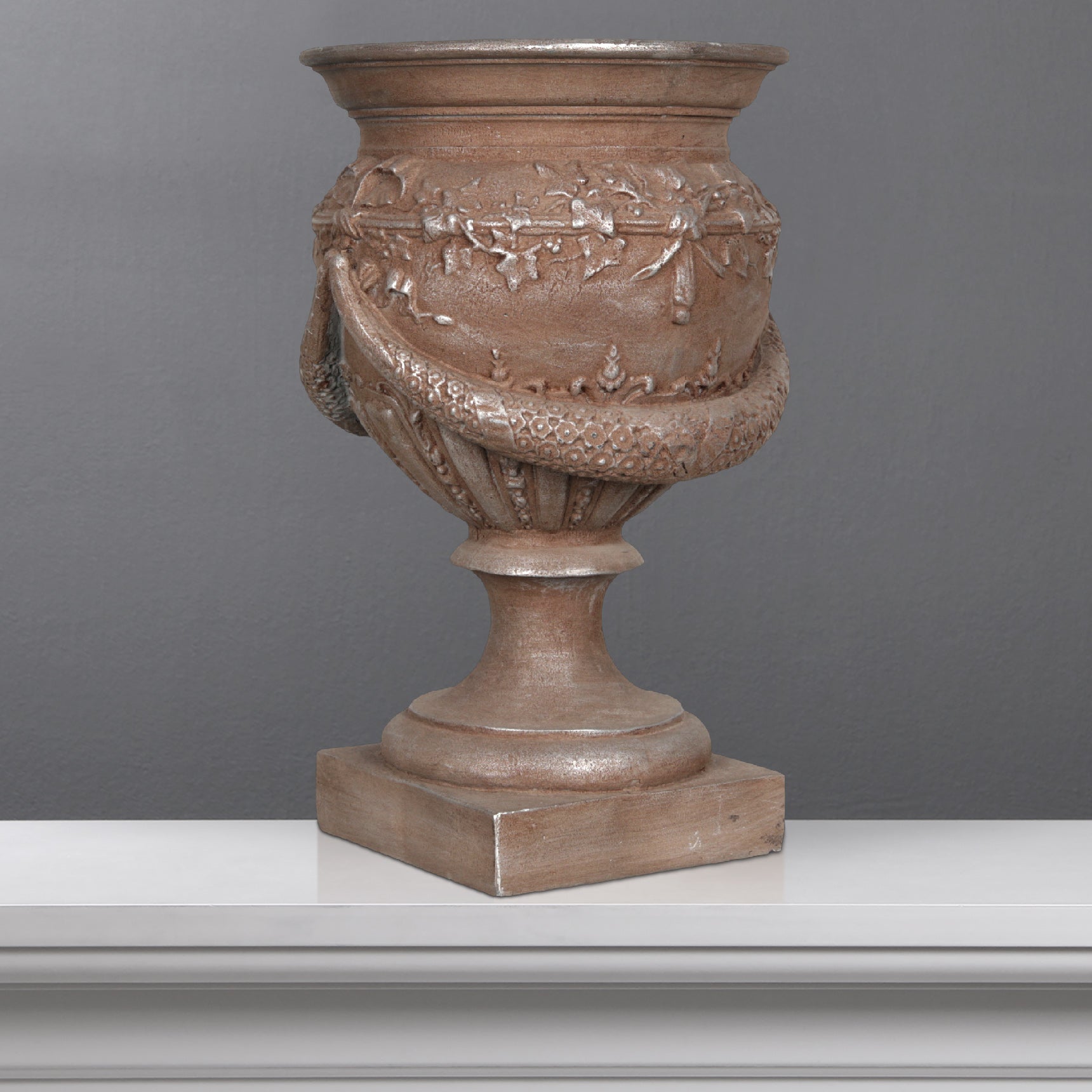 Stone Planter with Leaves marble Greek Roman large luxury home decor ...