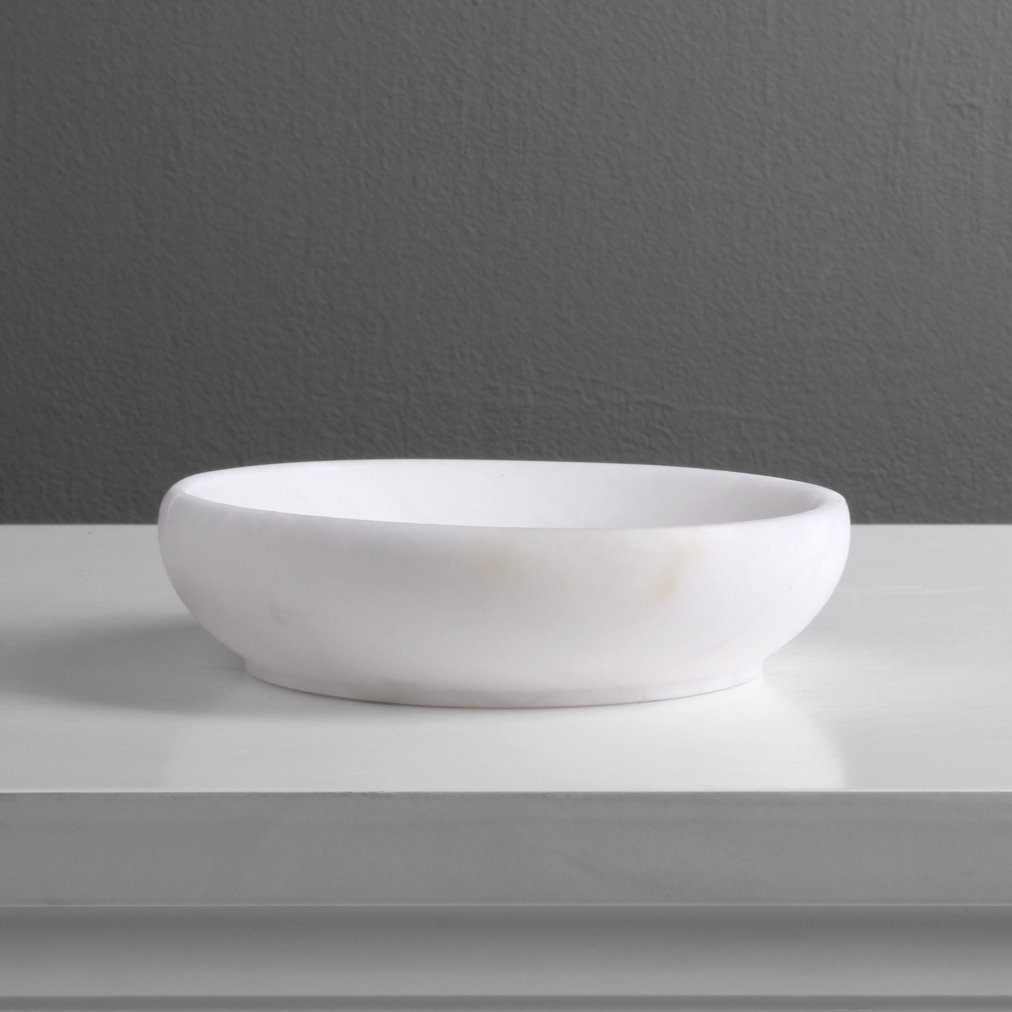 Solid Alabaster Small Bowl marble homeware home accesory white – The ...