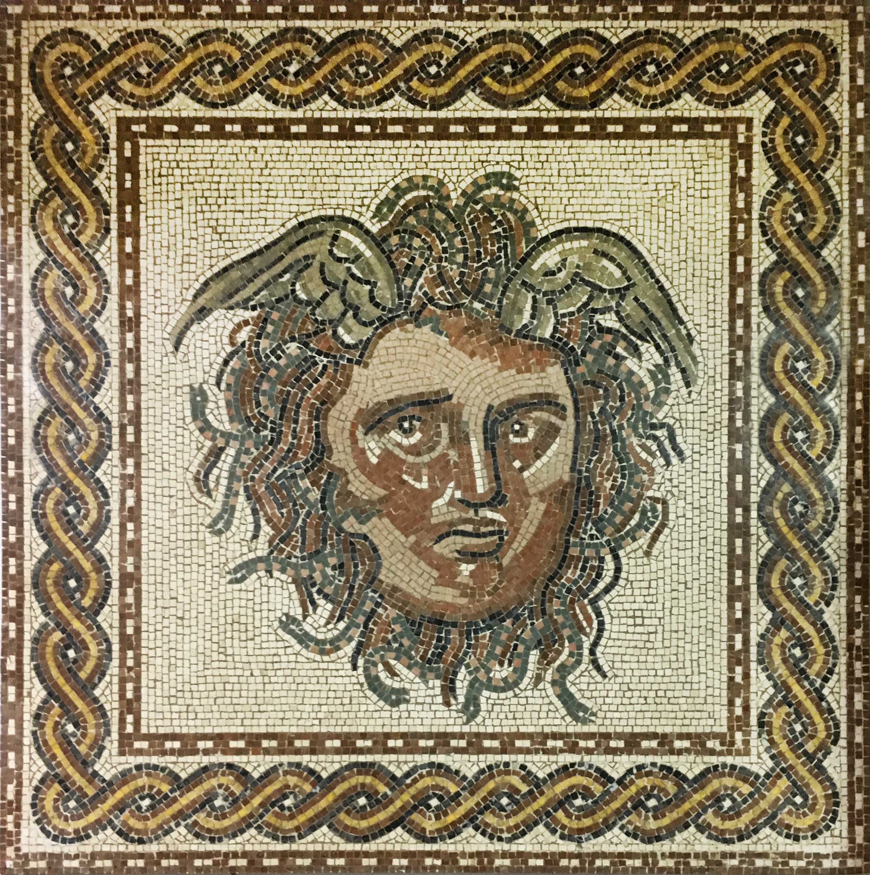 Medusa Mosaic marble stone handmade Roman custom personalized – The ...
